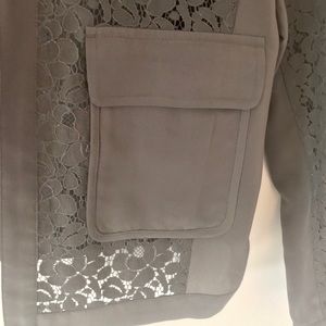 Club Monaco | Jackets & Coats | Club Monaco Silk Cropped Lace Jacket ...